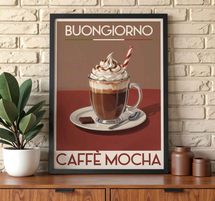 mocha kaffe Poster vintage