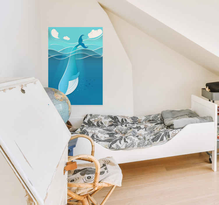 Ocean Whale poster - TenStickers