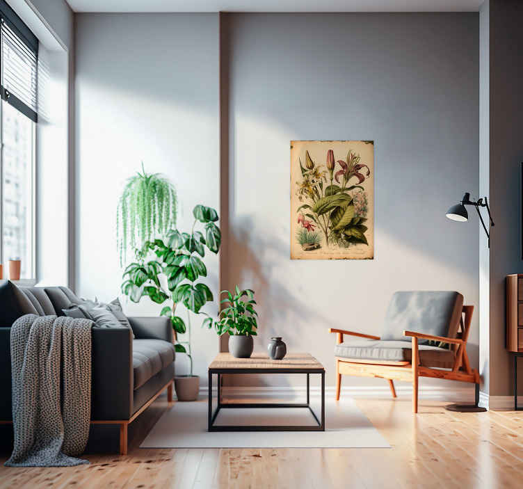 Poster imprimé botanique vintage - TenStickers