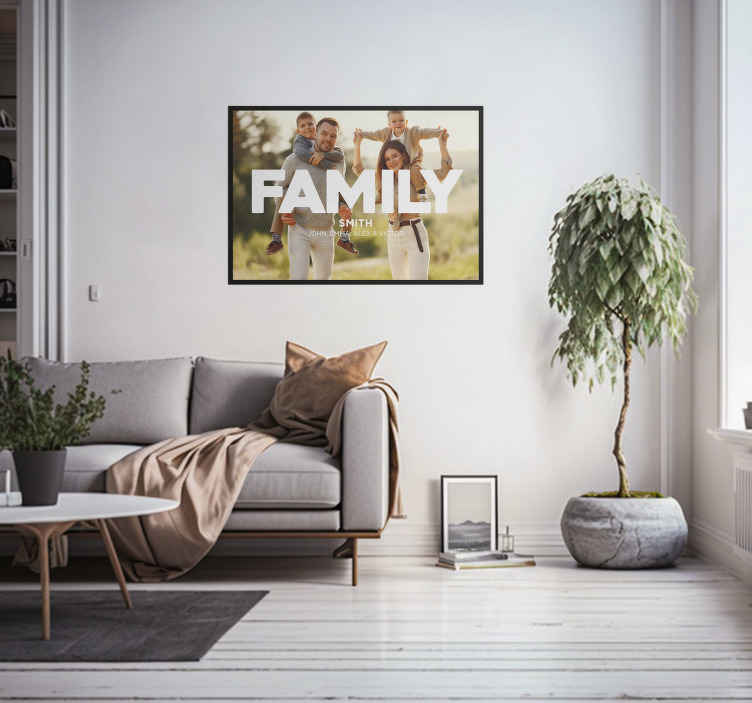 Family Picture living room poster - TenStickers