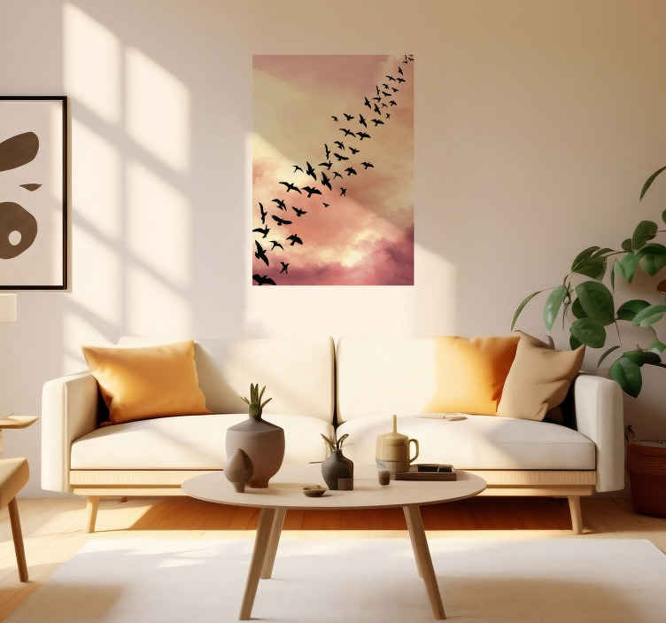 Birds that Fly living room poster - TenStickers