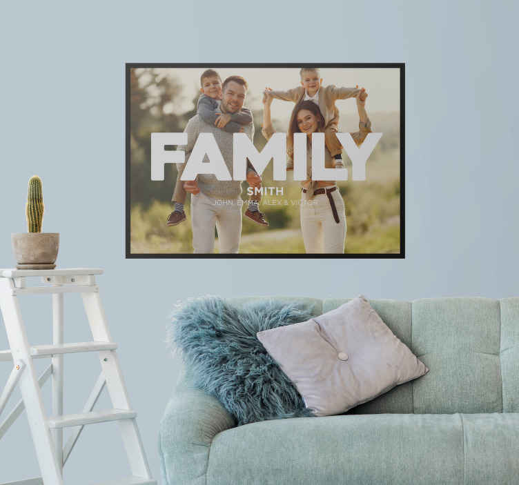Family Picture living room poster - TenStickers
