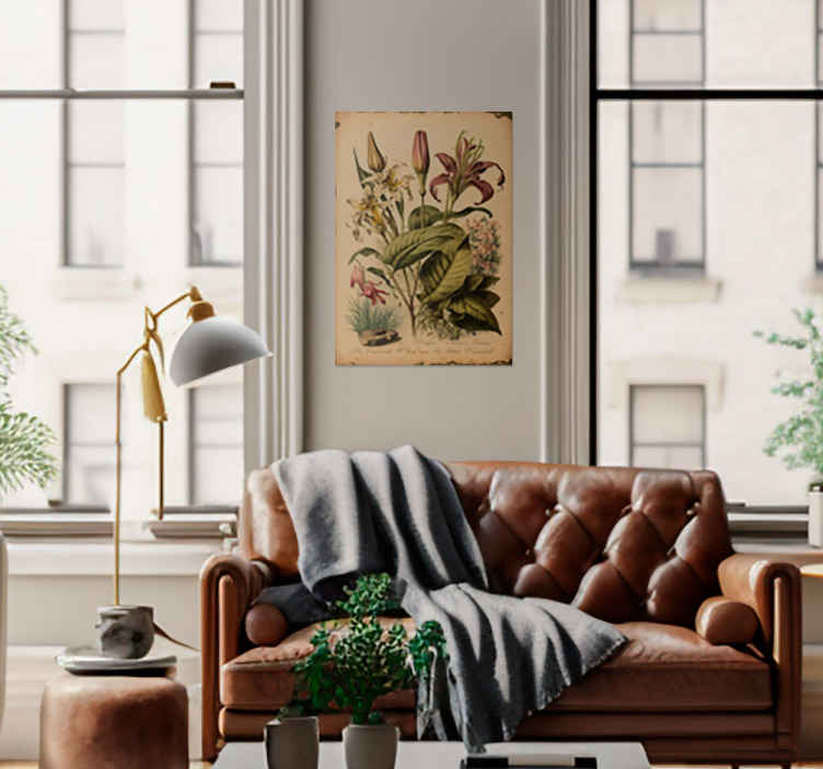 Poster imprimé botanique vintage - TenStickers