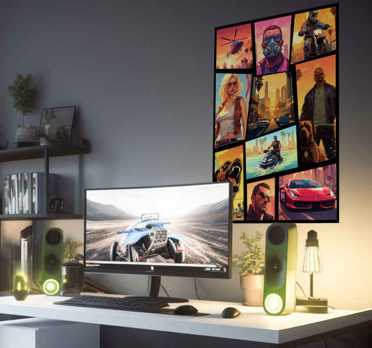 adventure and action collage teenager poster - TenStickers