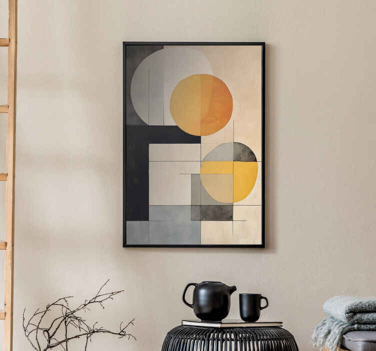 Geometric Shapes Abstract Art Poster