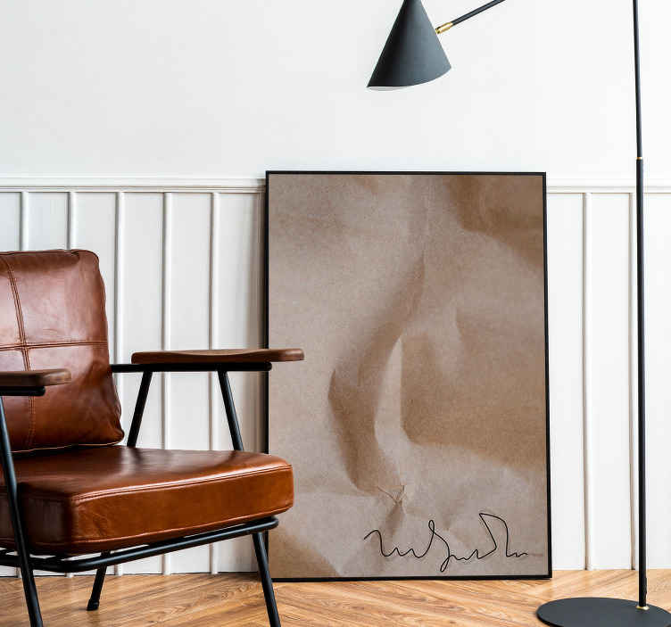 Vintage brown paper design poster print - TenStickers