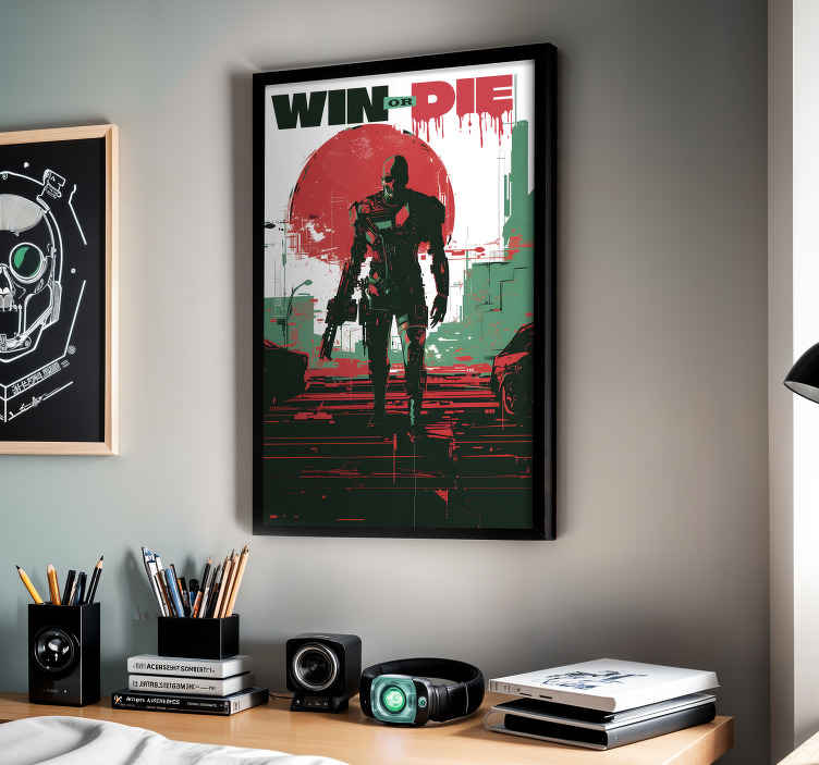 Cyber android custom gaming poster