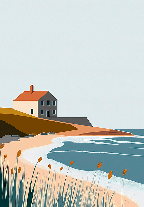 Rustig leven poster artistieke tekening