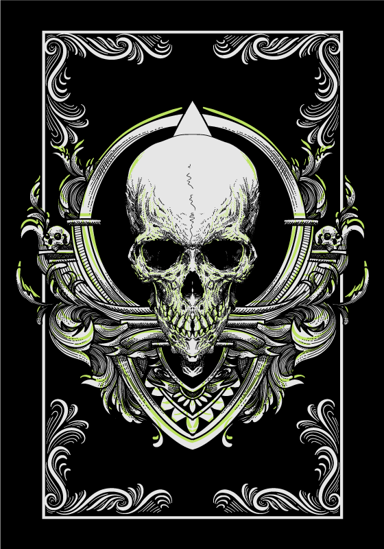 Gothic Skull poster - TenStickers