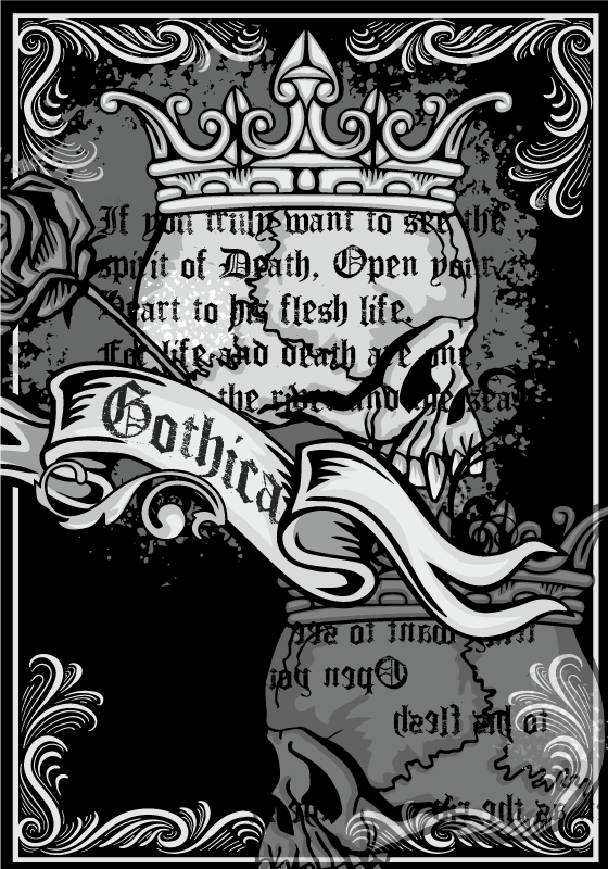 Gothic poster print - TenStickers