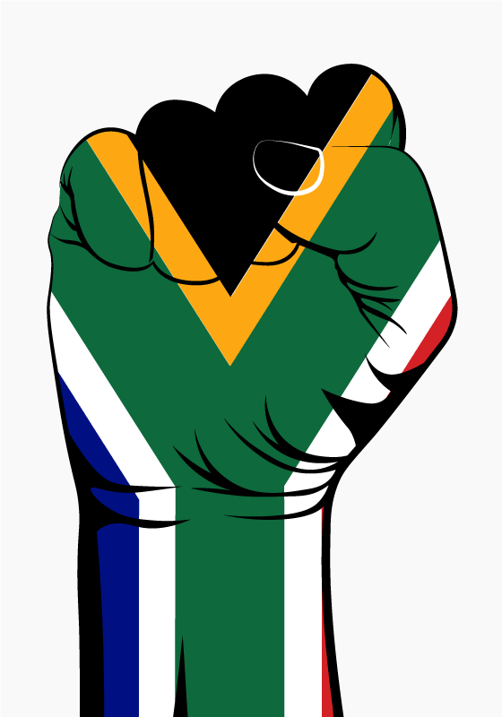 Mandela flag poster print - TenStickers