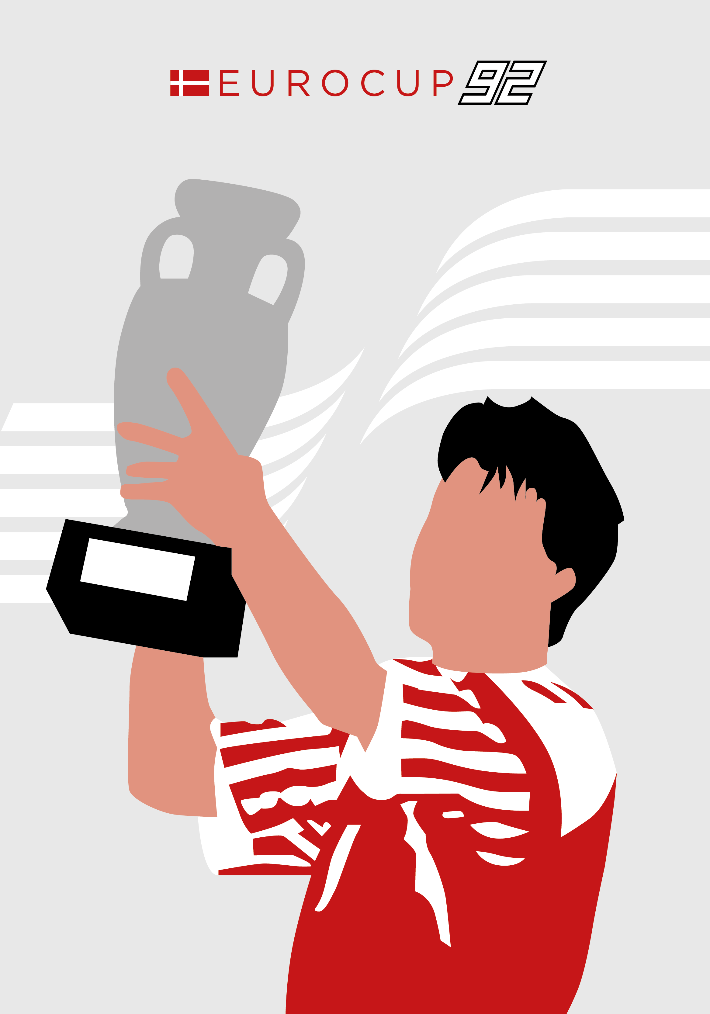 Eurocup 92 Fodbold plakat - TenStickers