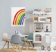 Watercolor rainbow poster - TenStickers