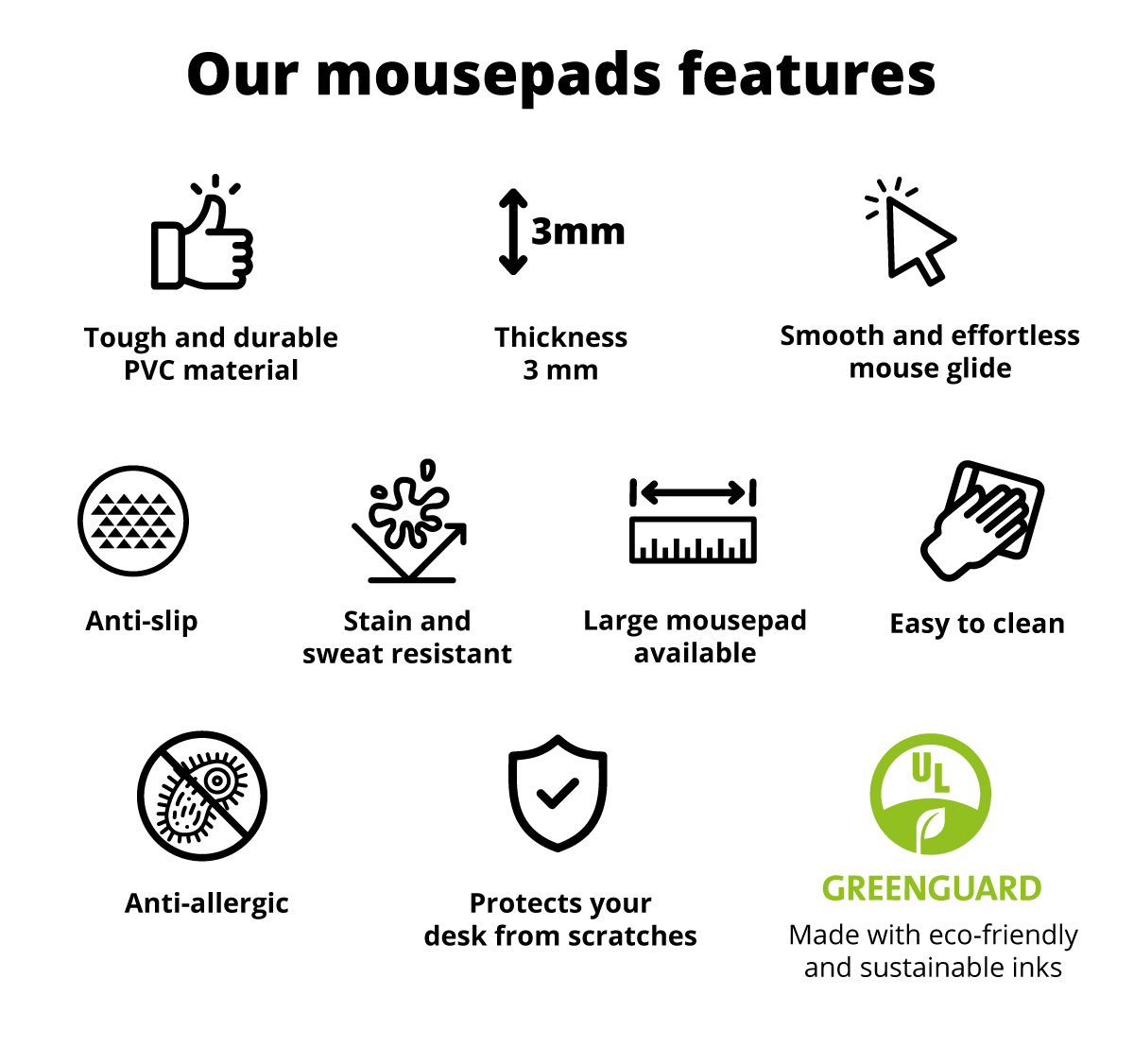 World map with flags colors map mouse mat - TenStickers