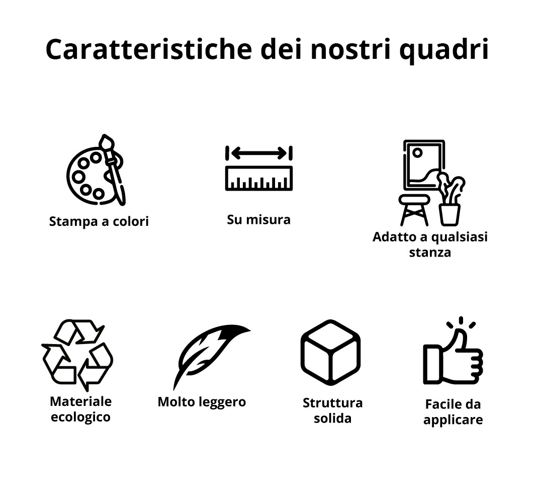 Quadro con mappa del mondo oro - TenStickers