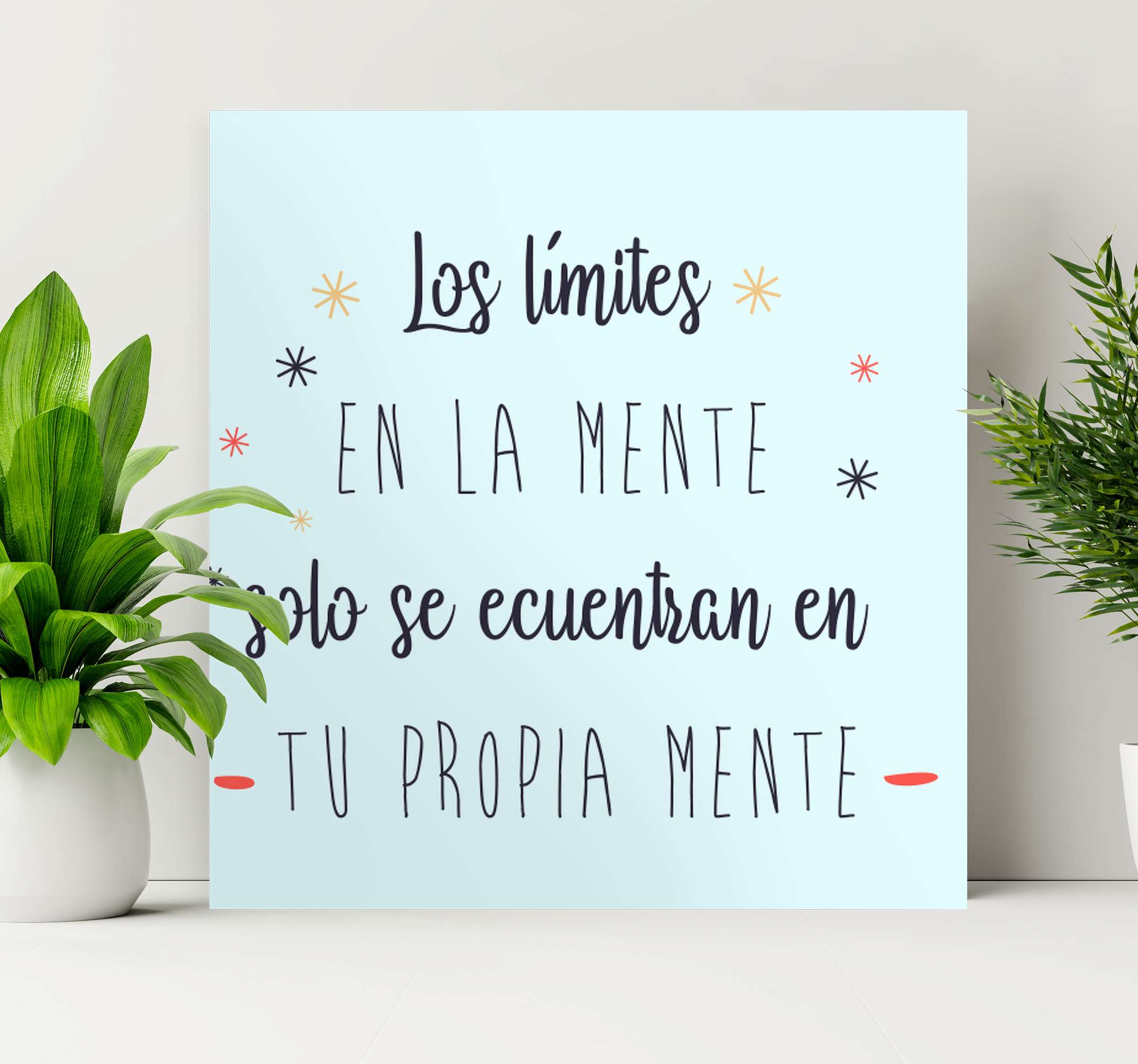 Cuadro frase los límites están en tu mente - TenVinilo