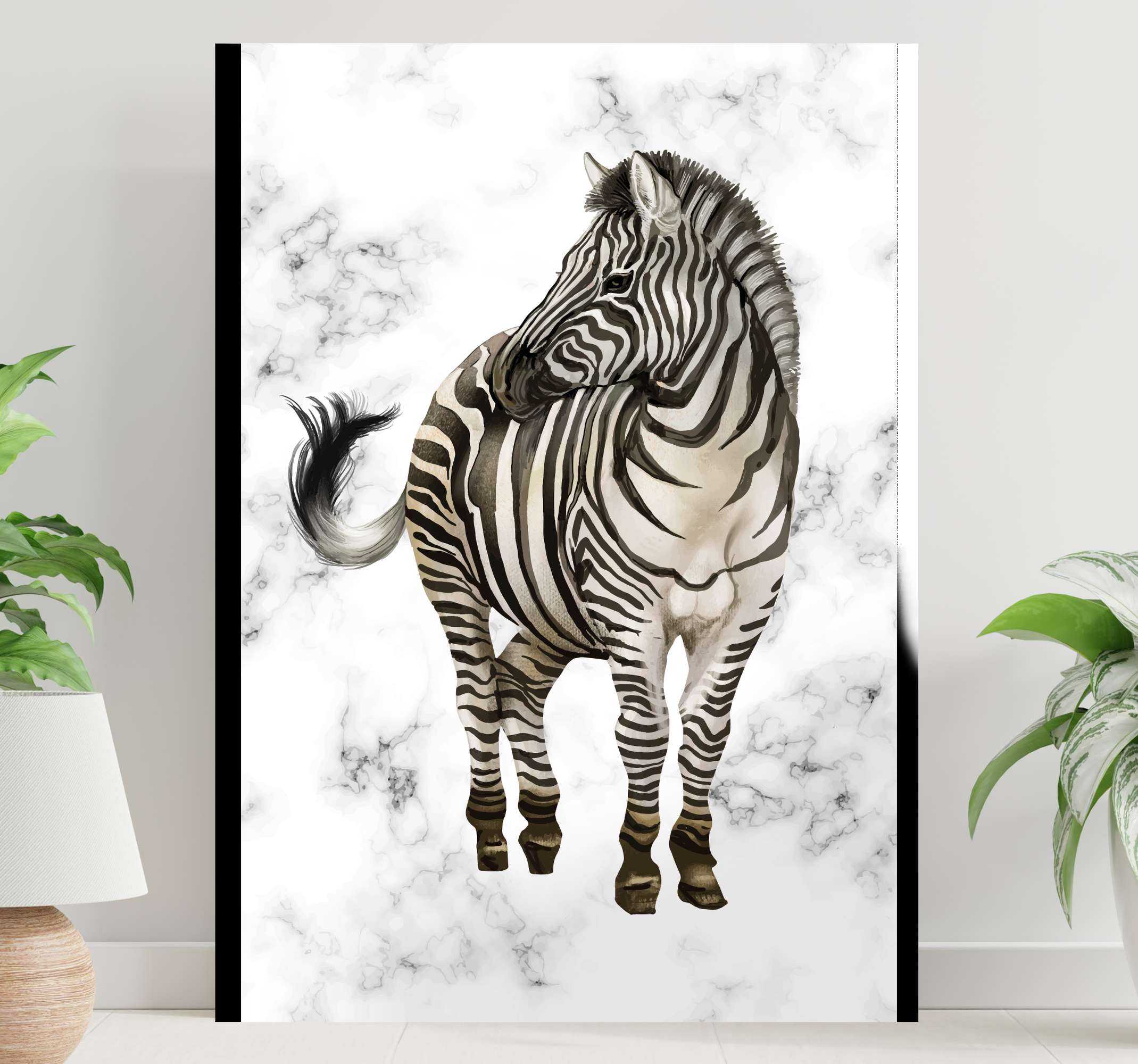 Portret platna za vrtić zebre - TenStickers