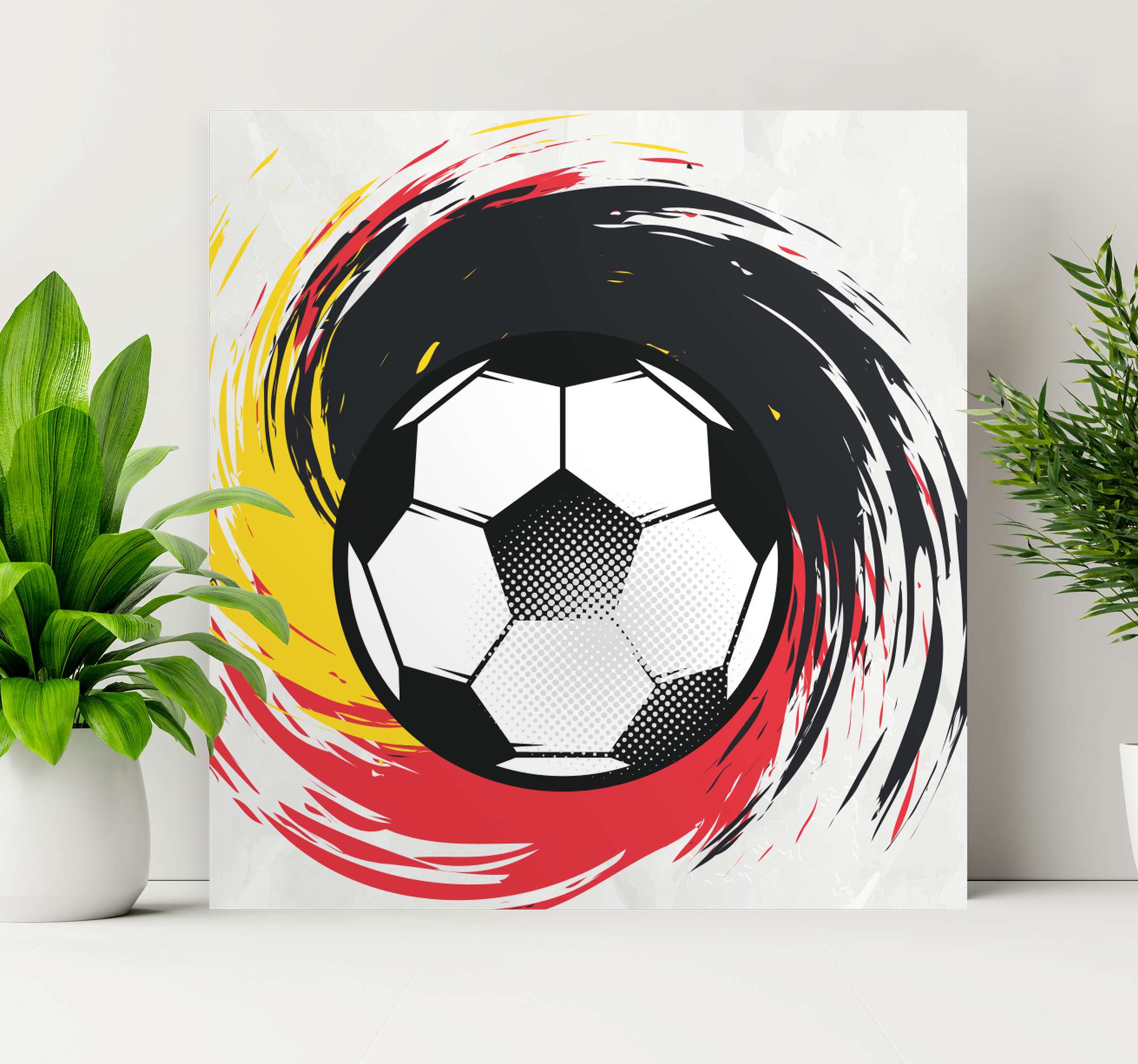 Tableau maison la belgique foot - TenStickers