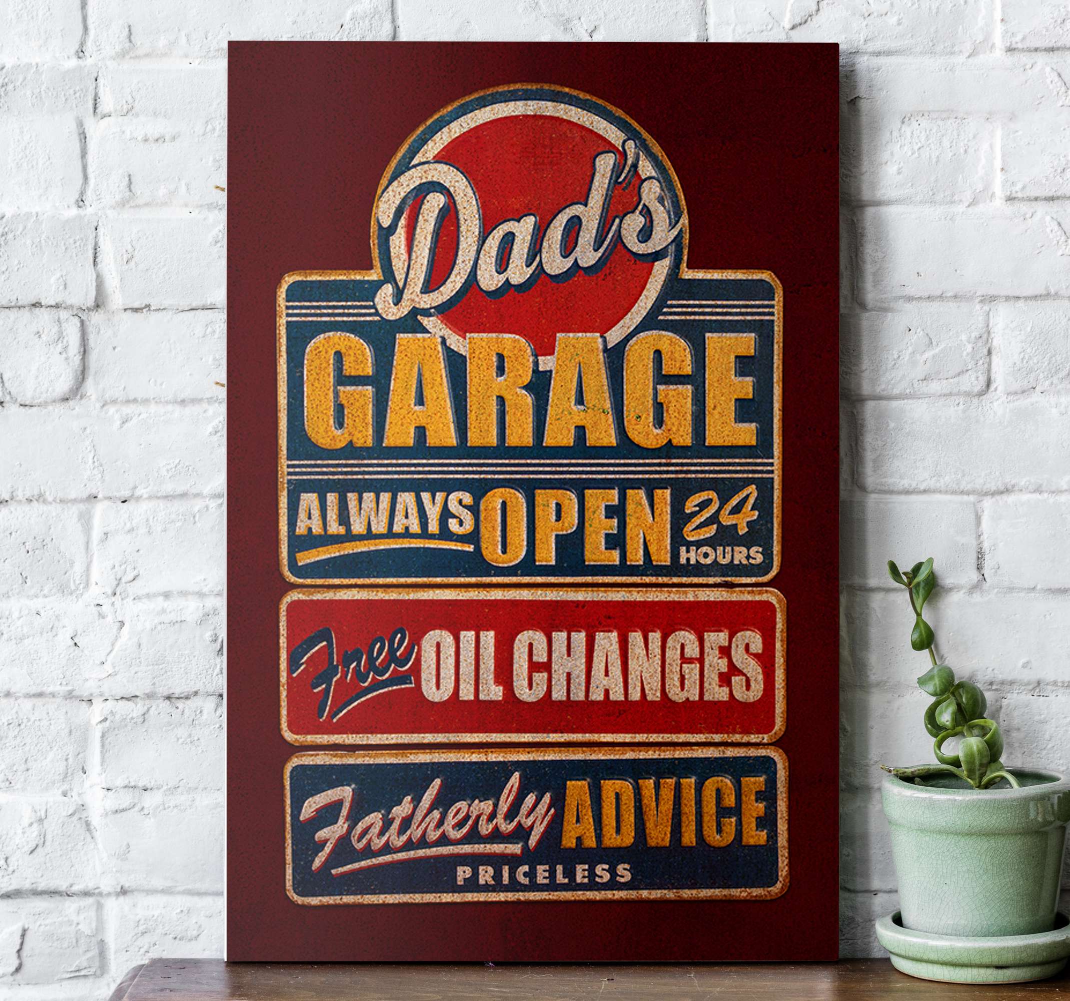 Tableau vintage panneau publicitaire rétro - TenStickers