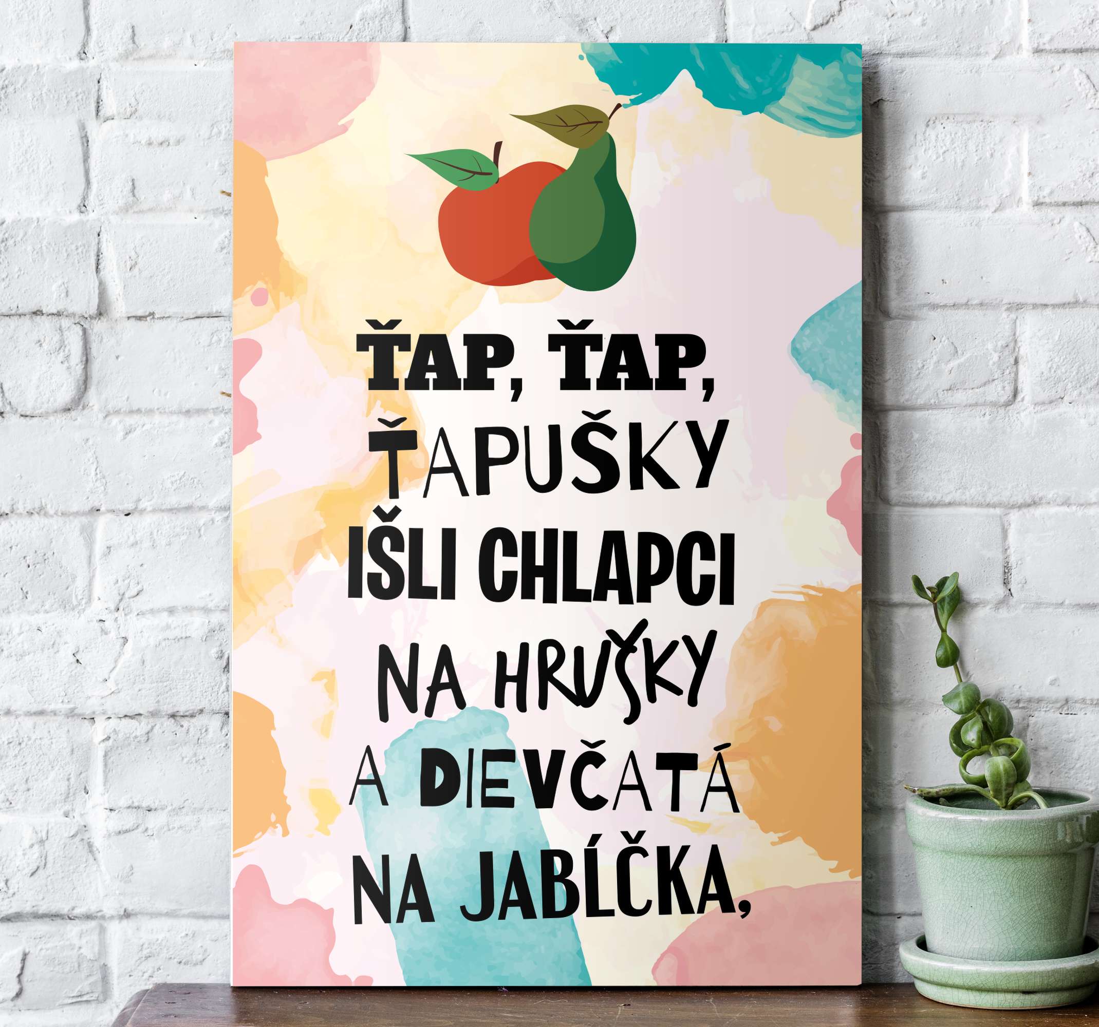 Obraz Ťap, ťap, ťapušky - Tenstickers
