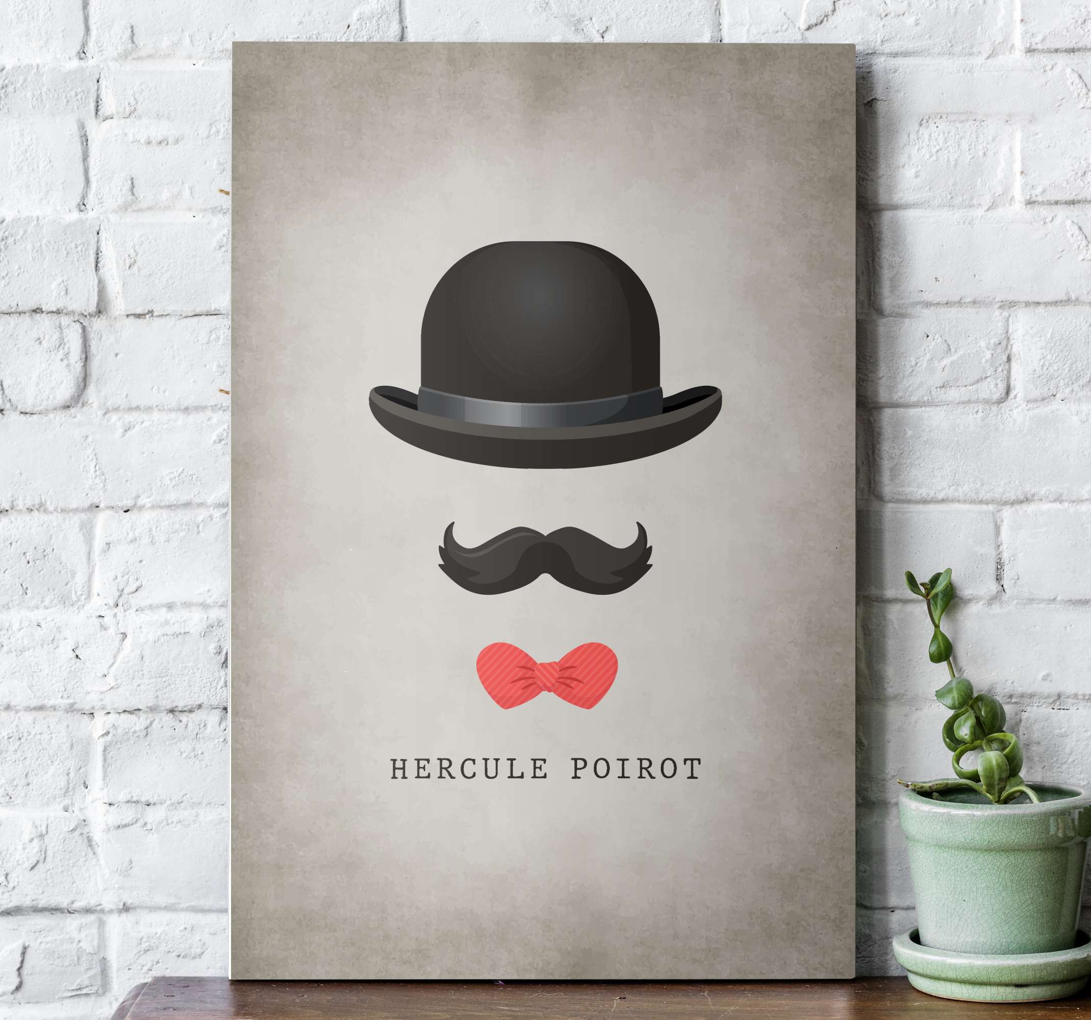 Poirot Iconic character canvas - TenStickers