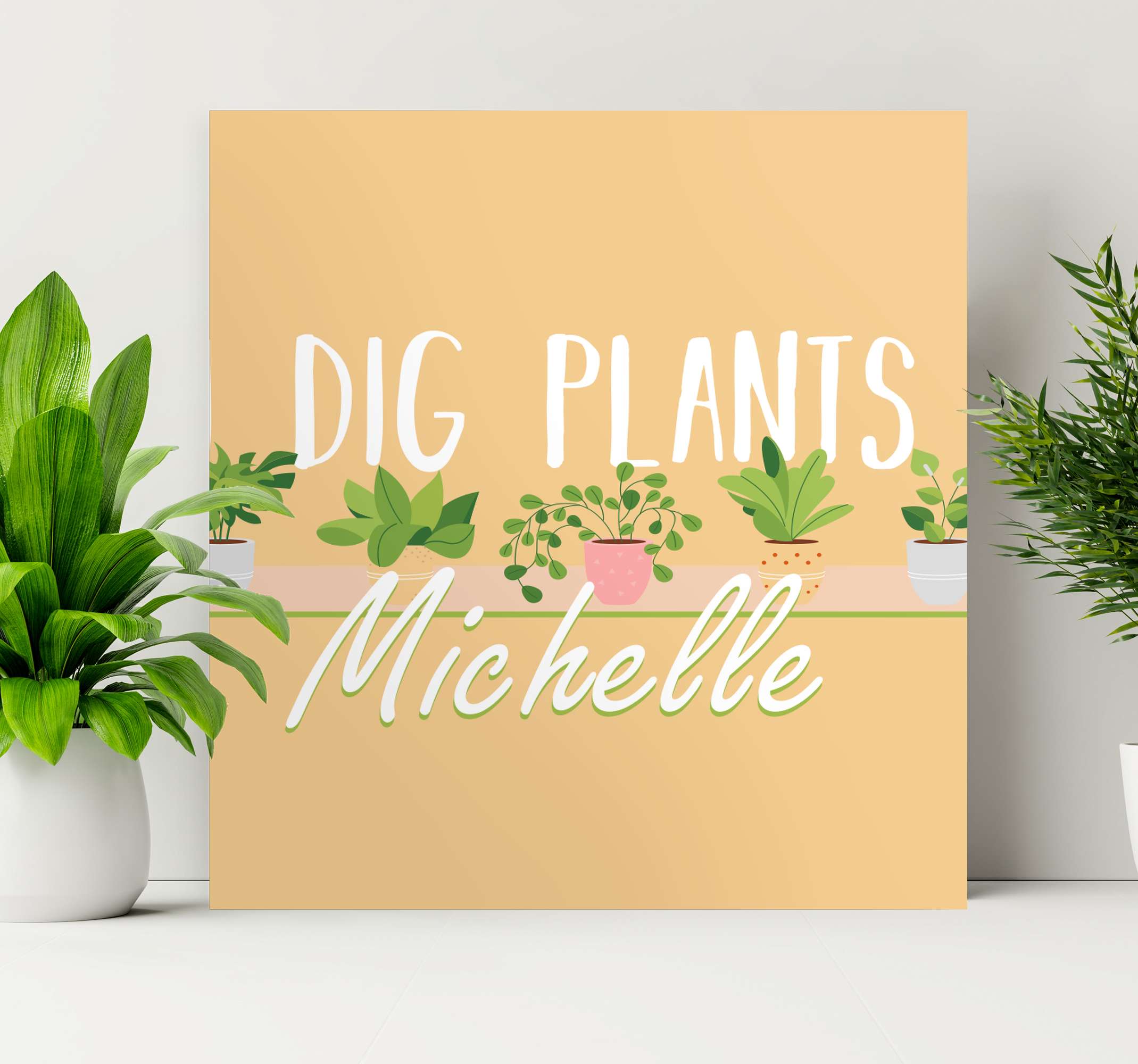 I Dig Plants Plant wall prints - TenStickers