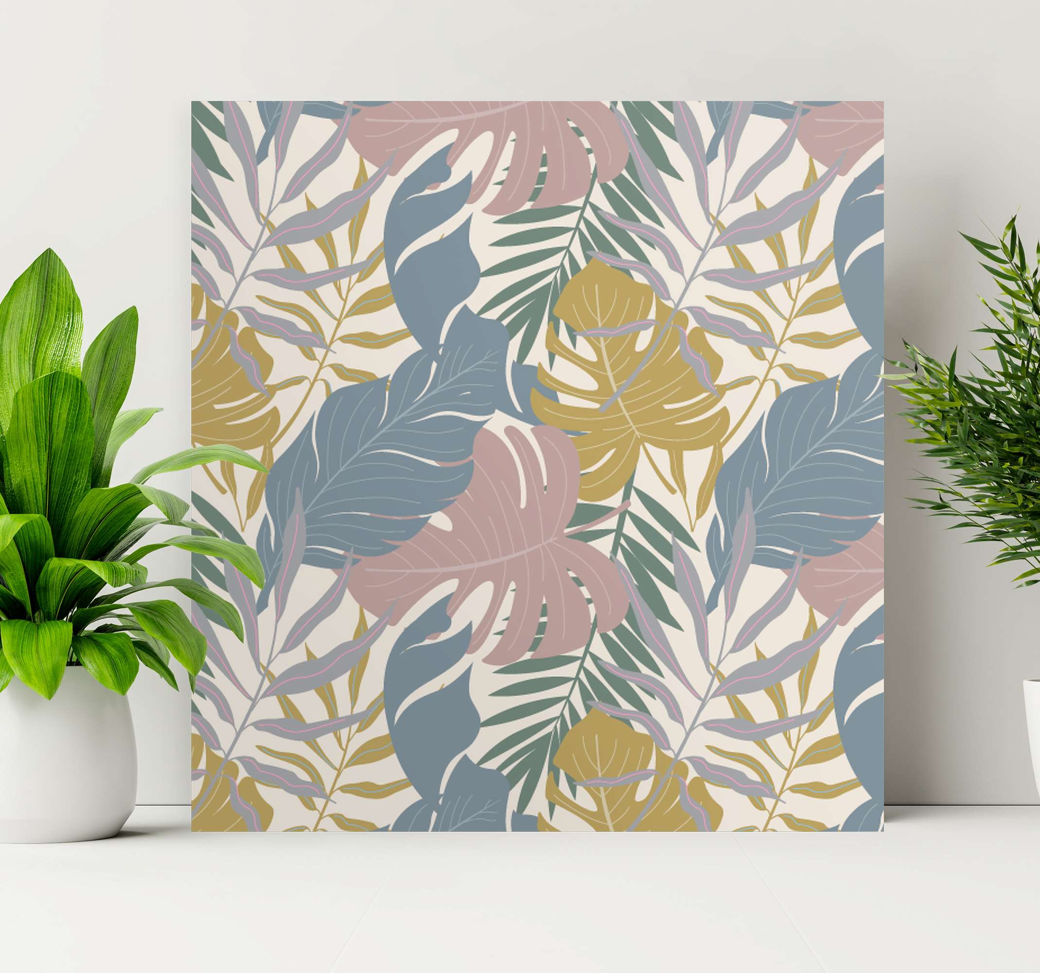 Quadro con disegno di Foglie Colorate - TenStickers