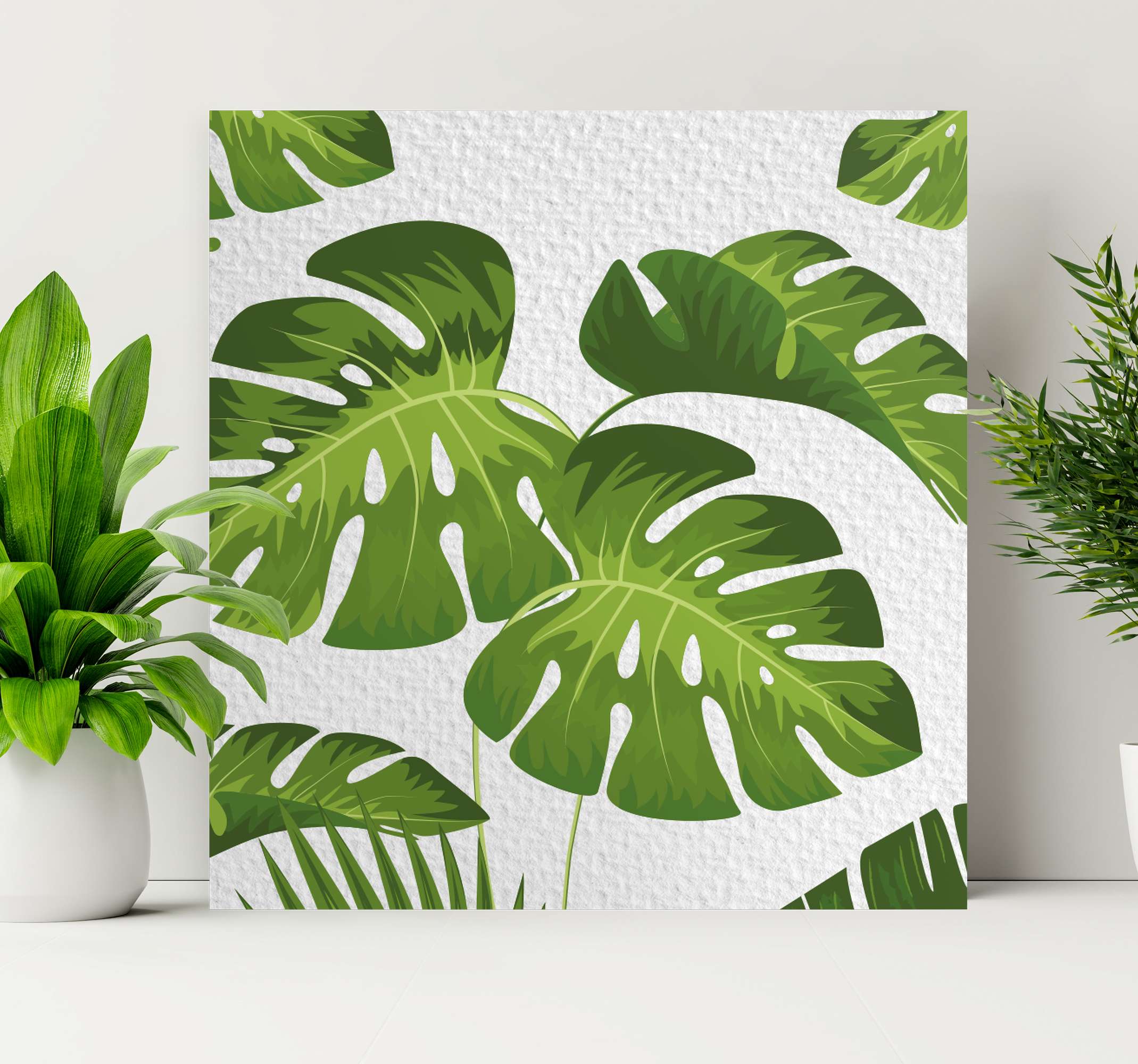 Cuadro plantas hoja de Monstera - TenVinilo