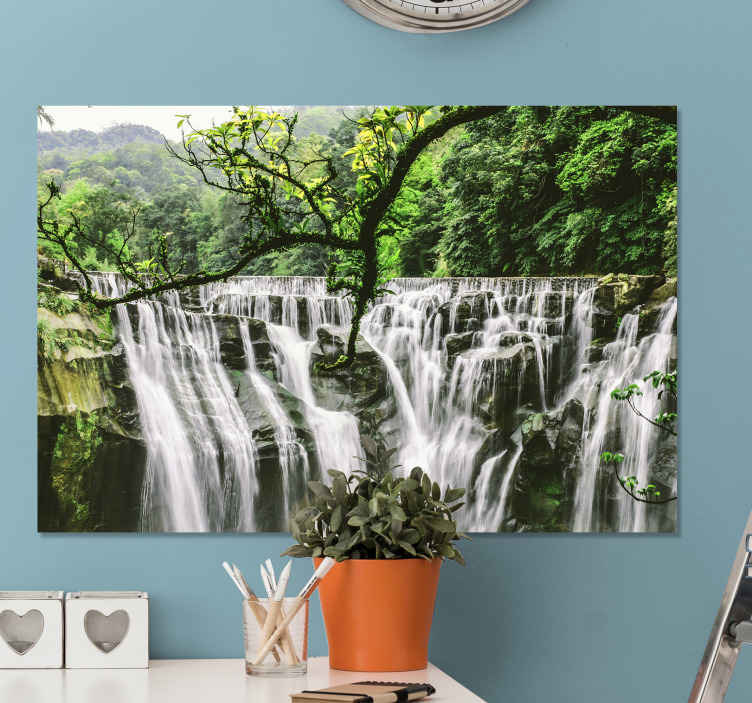 Majestic Waterfall Scene landscape canvas