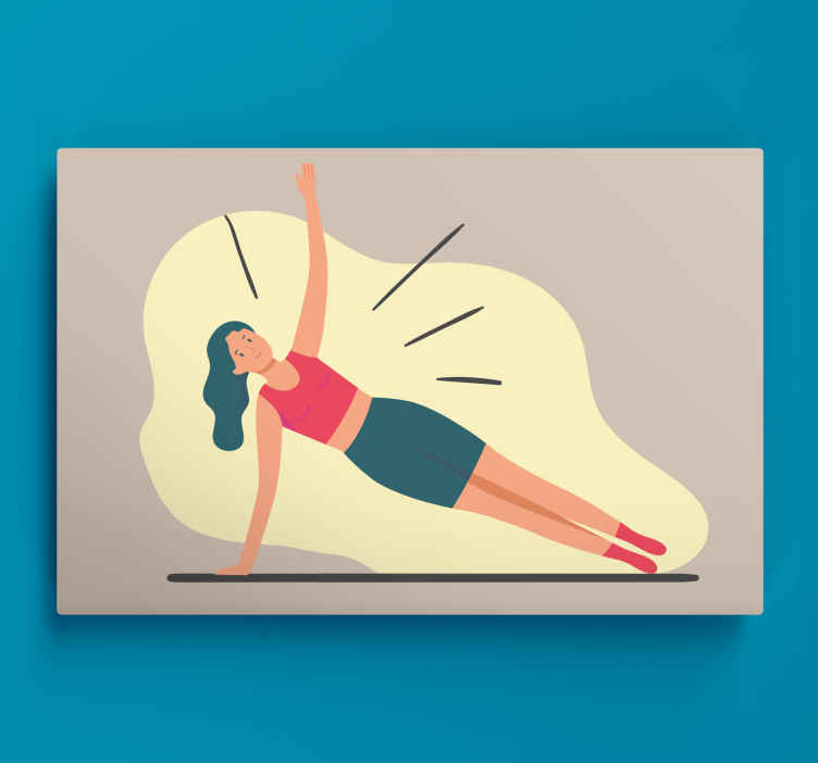 Nainen harjoittelee kuva canvastaulu kotiin - Tenstickers