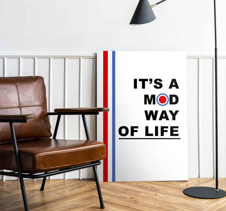 Mod Way of Life wall art quote prints - TenStickers
