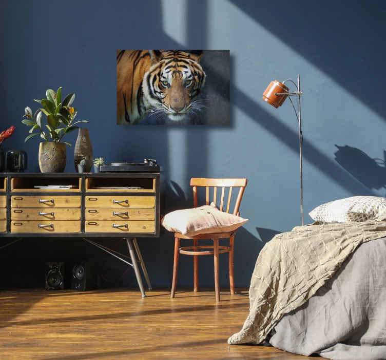 Tiger photography animals on canvas - TenStickers