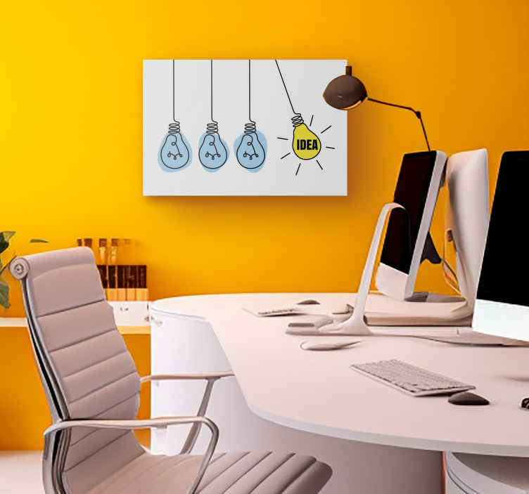 Tableau motivation idée avec ampoules - TenStickers