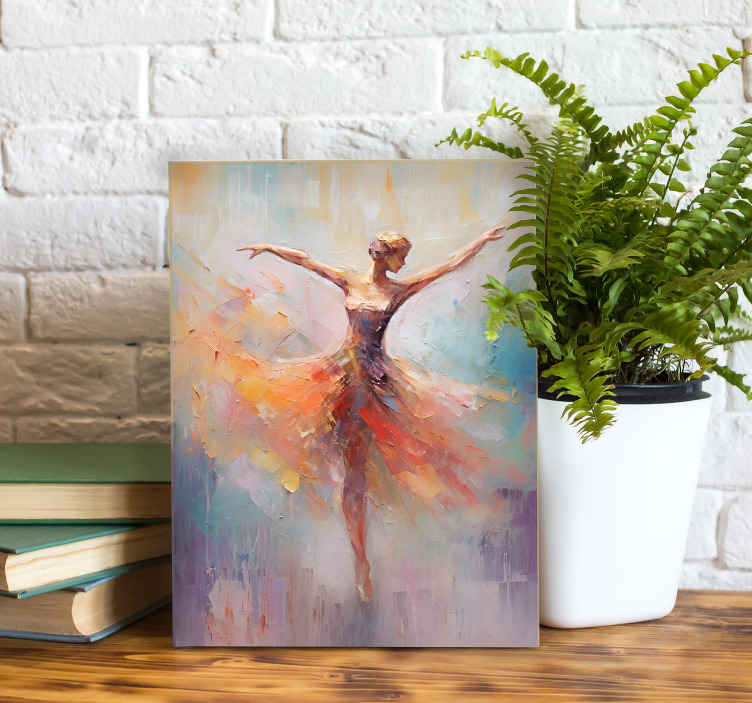 Ballet dancer canvas art - TenStickers