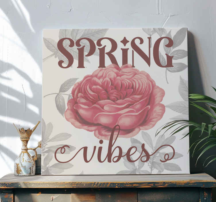 spring vibes living room wall art