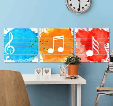 Tableau musique Silhouette de violoniste inspirée - TenStickers