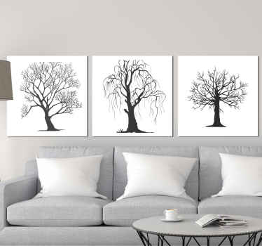 Amazing collection of trees canvas wall art - TenStickers