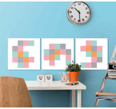 Catálogo de cuadros geométricos para decorar - TenVinilo