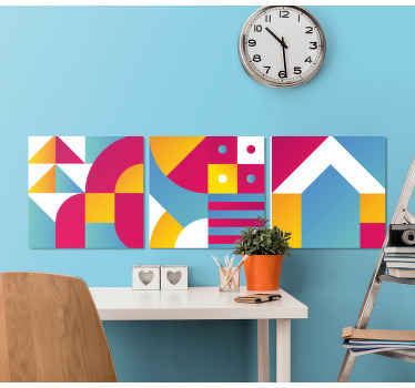 Catálogo de cuadros geométricos para decorar - TenVinilo