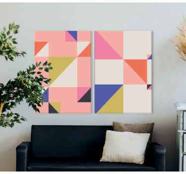 Great collection of geometric canvas prints - TenStickers