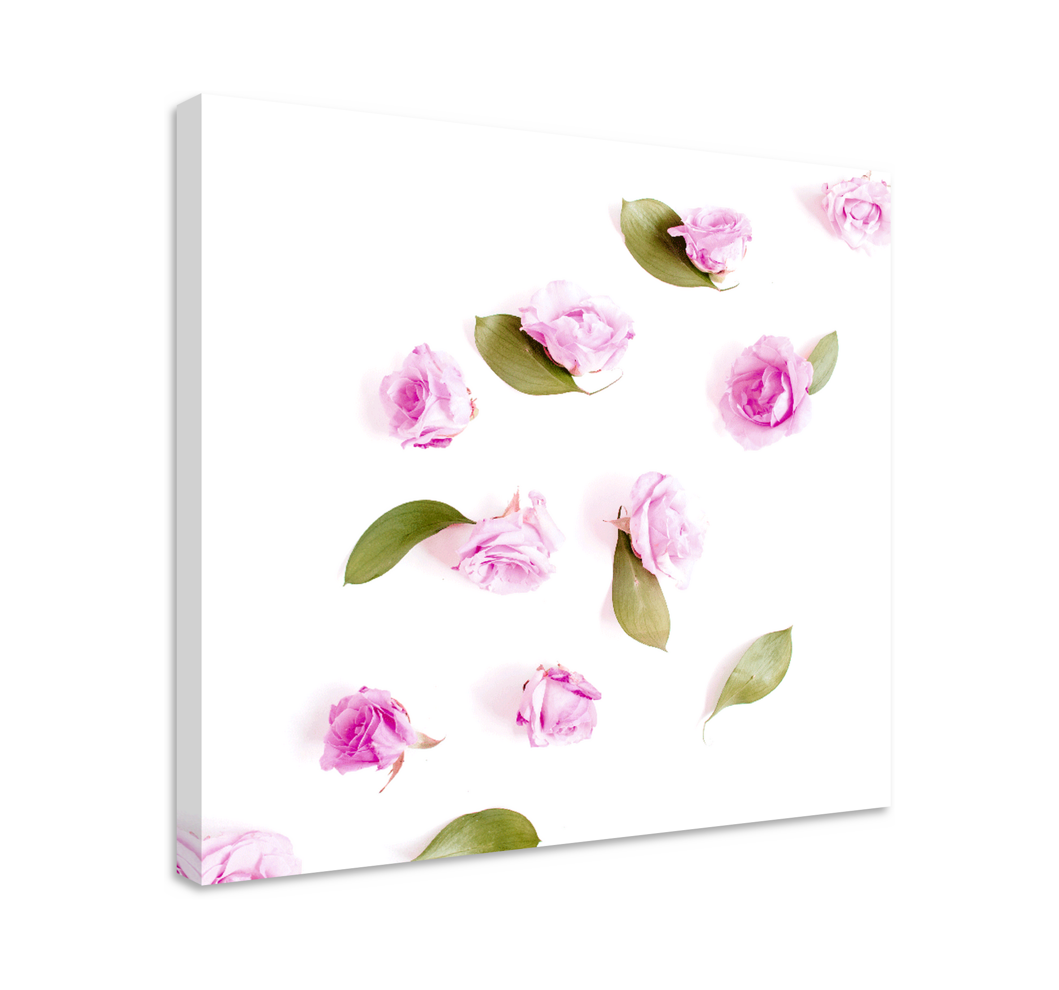 Cuadro de flores delicadas rosas rosadas