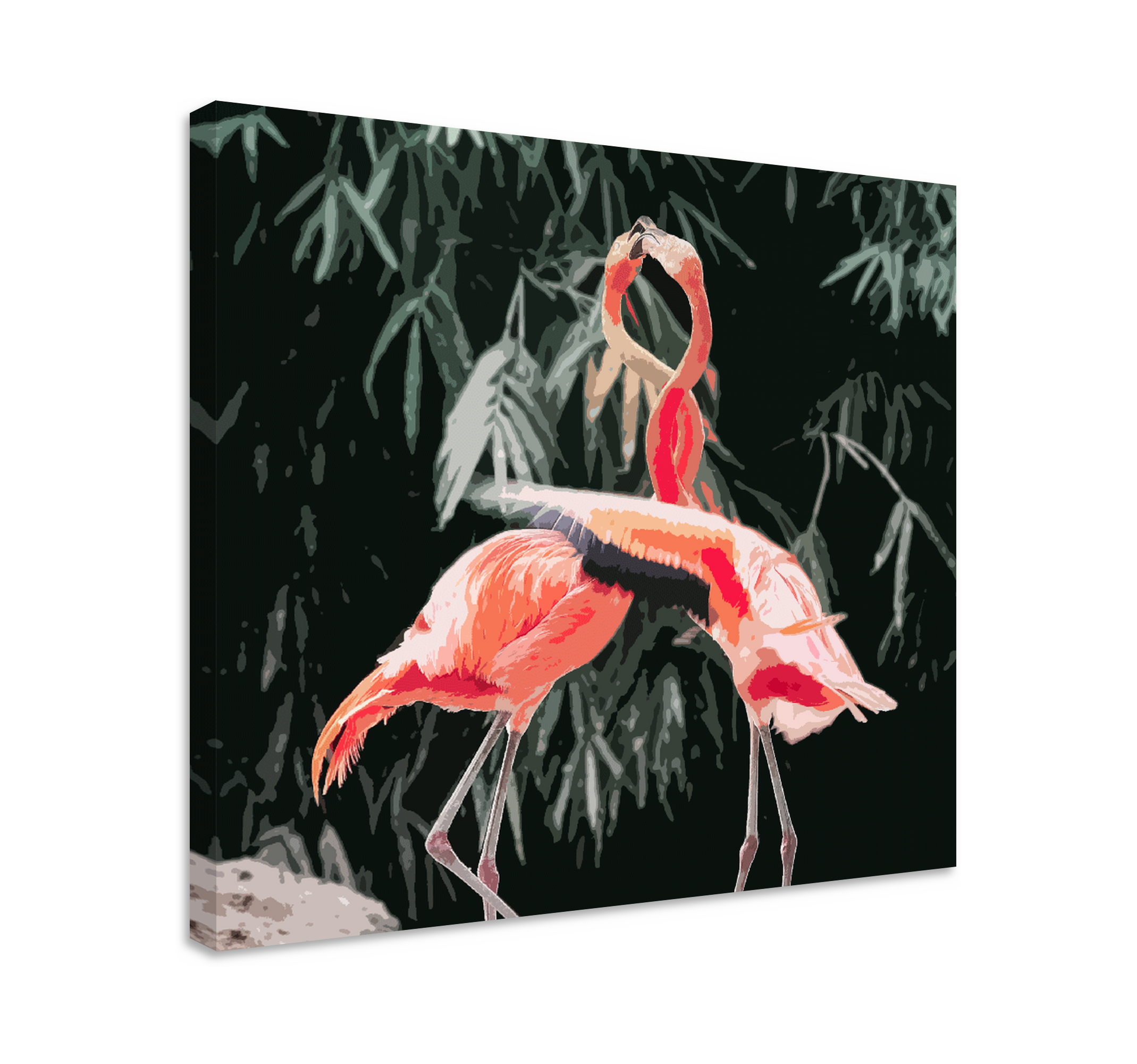 Fotografie minunată de amprente de perete flamingo pentru sufrage ...