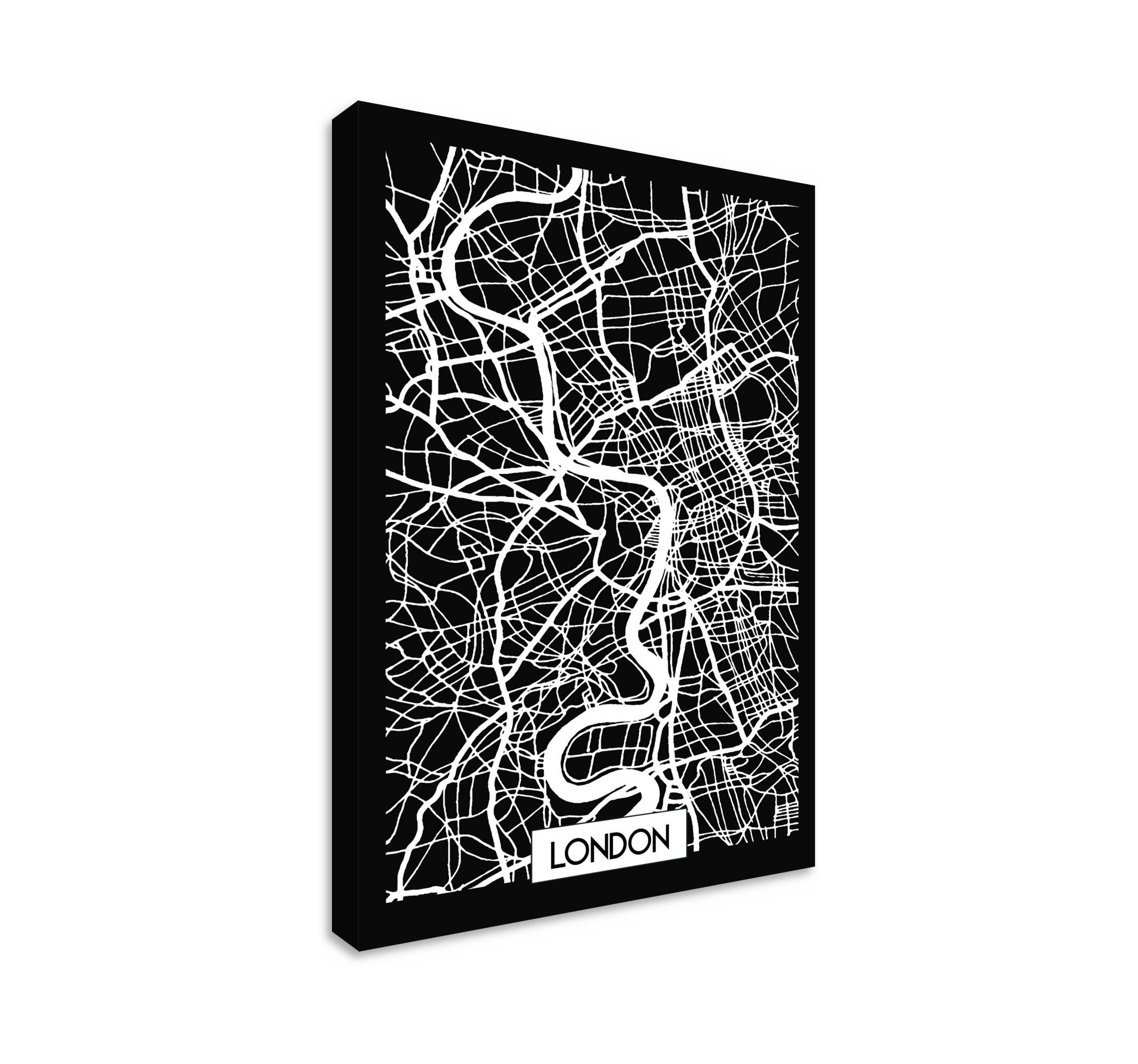 London Topographic Map City skyline prints - TenStickers