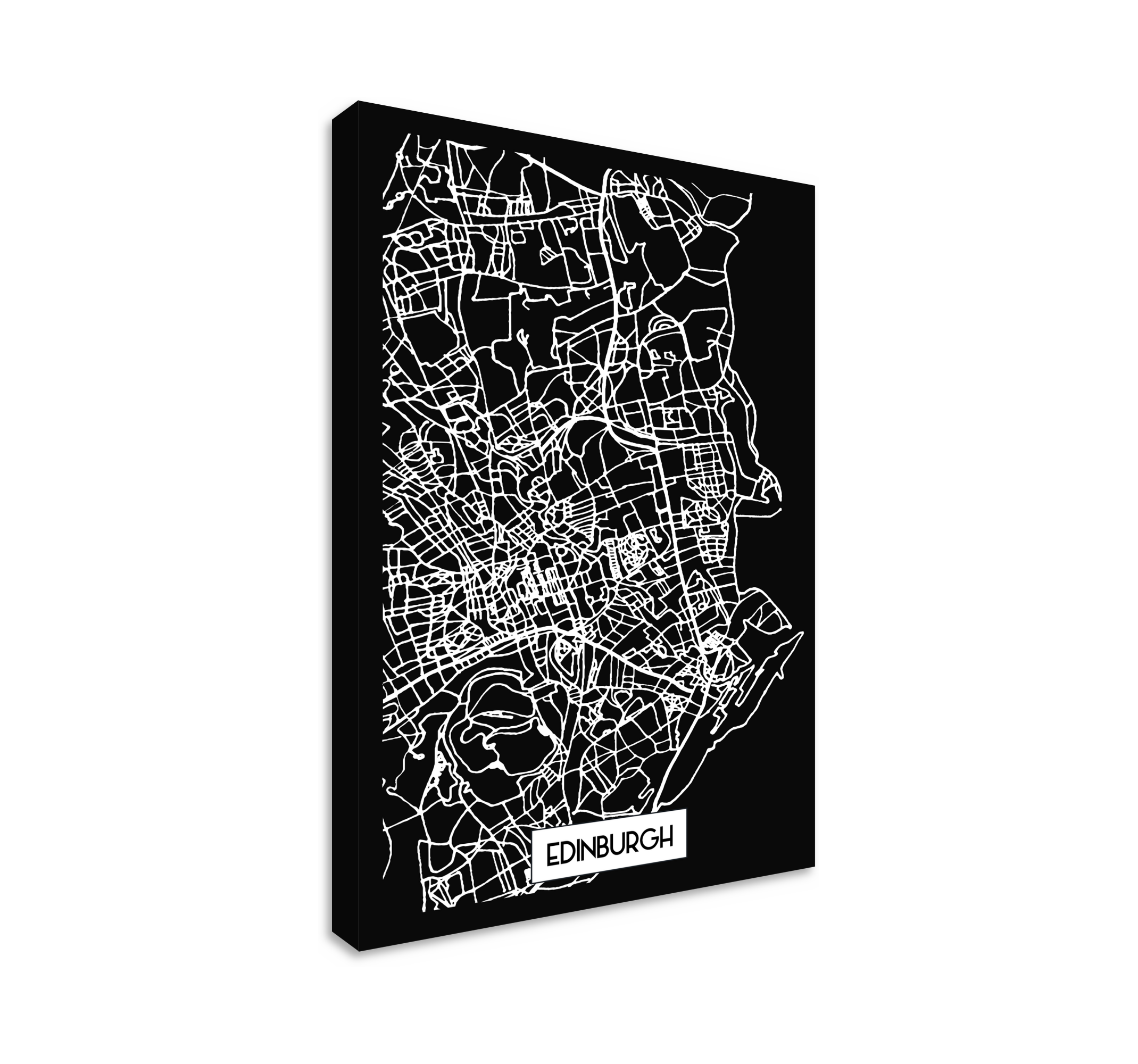 Edinburgh Topographic Map City skyline prints - TenStickers