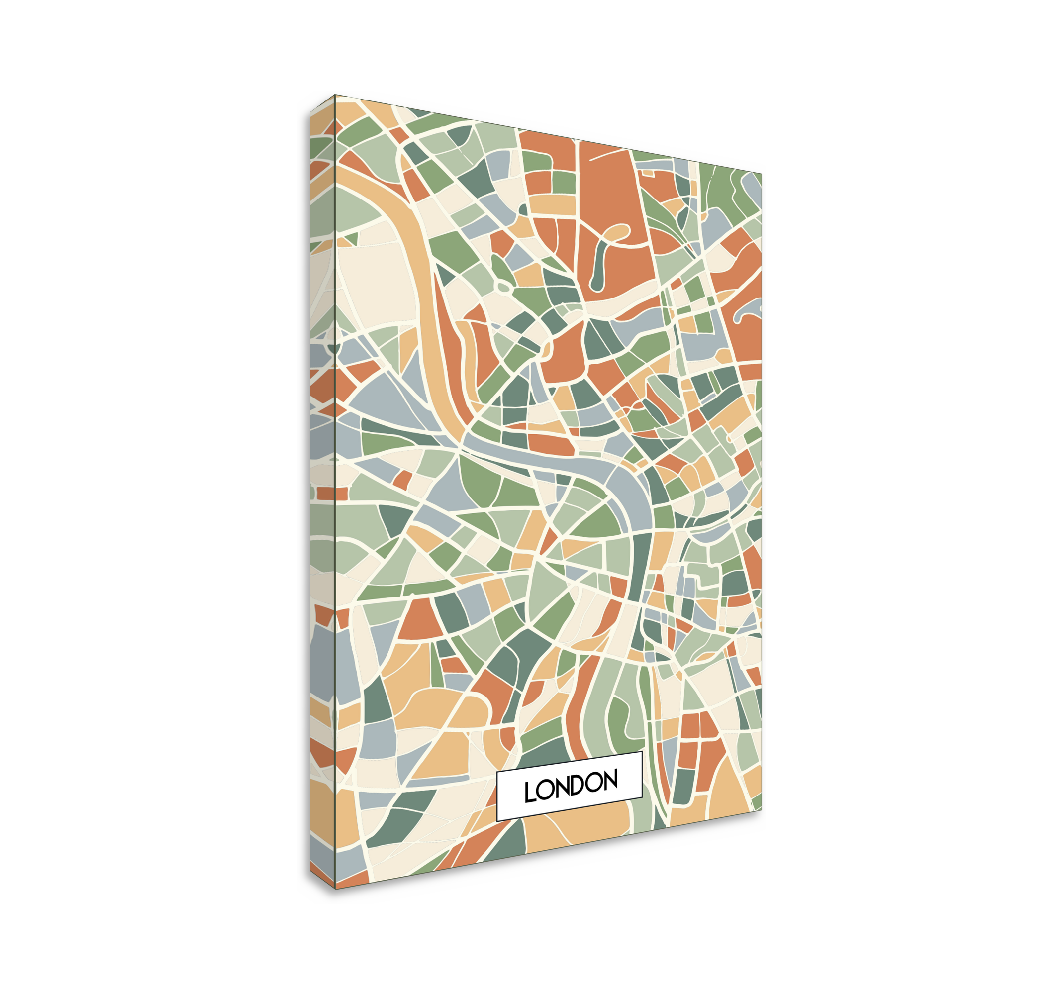 Abstract London Map City skyline prints - TenStickers