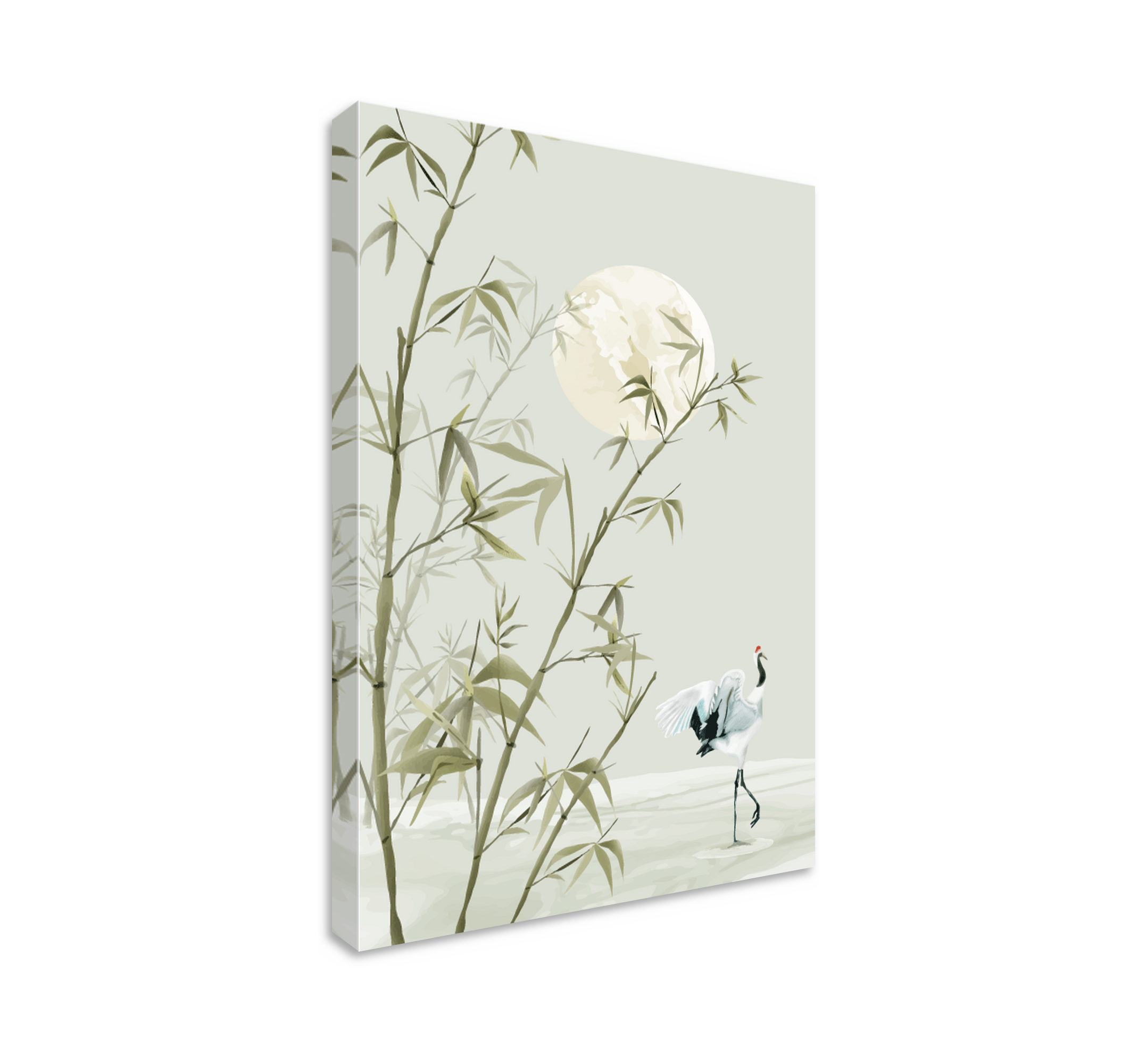 Bamboo art canvas print - TenStickers