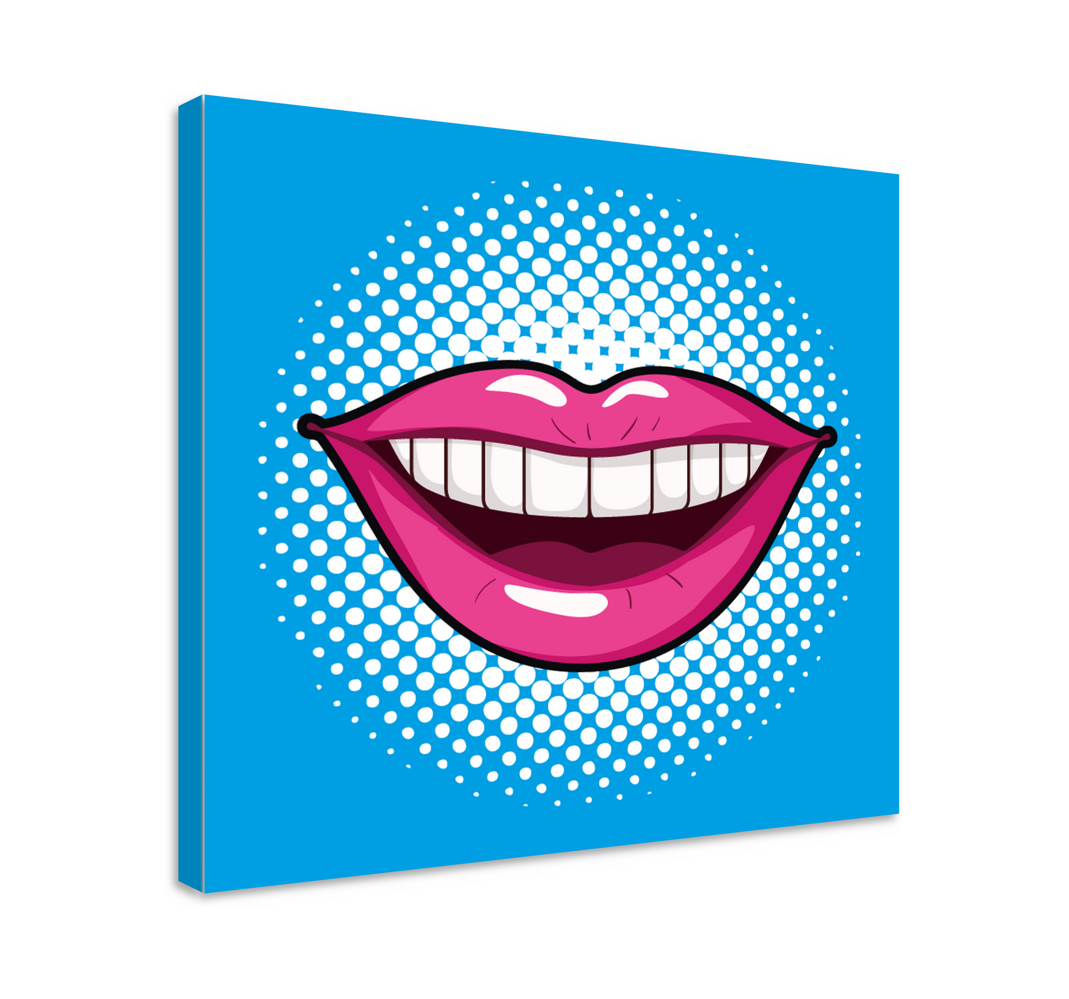 Pop Art Mouth Wall Canvas - TenStickers