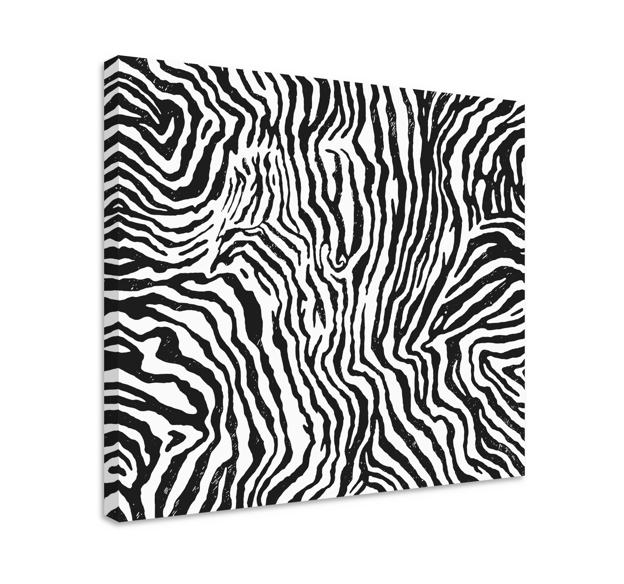 Cuadro moderno textura de cebra - TenVinilo