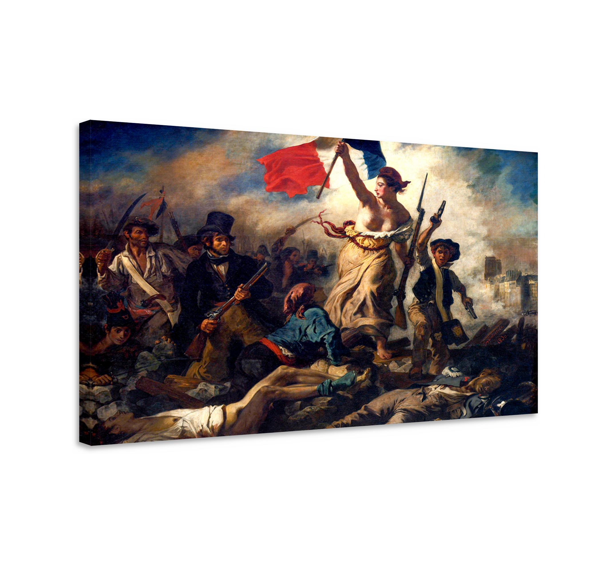 Tableau art La Liberté guidant le peuple - TenStickers