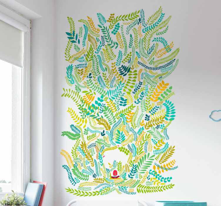 Lush Leaf Arrangement plant sticker